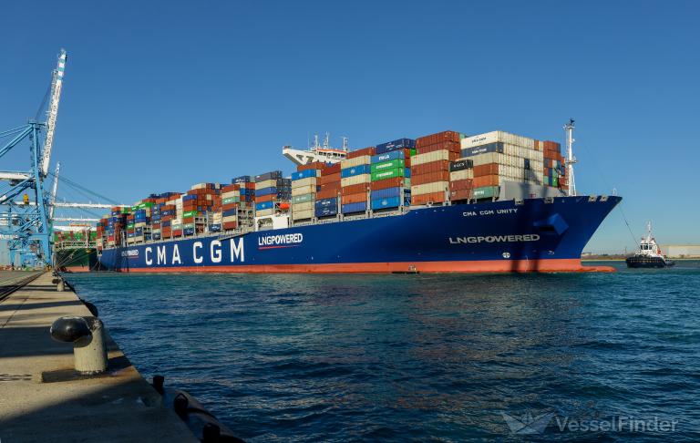 CMA CGM UNITY, Container Ship - Details and current position - IMO ...