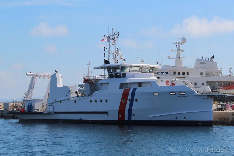 ALFRED MERLIN, Research Vessel - Detalles del buque y posición actual ...