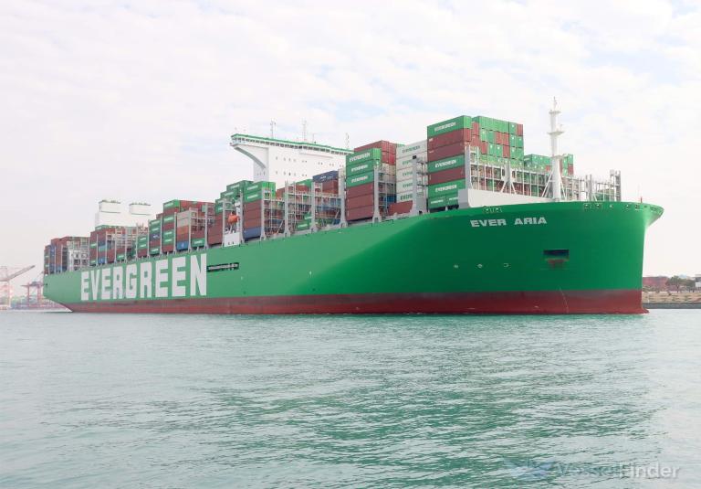 EVER ARIA, Container Ship - Details and current position - IMO 9909132 ...