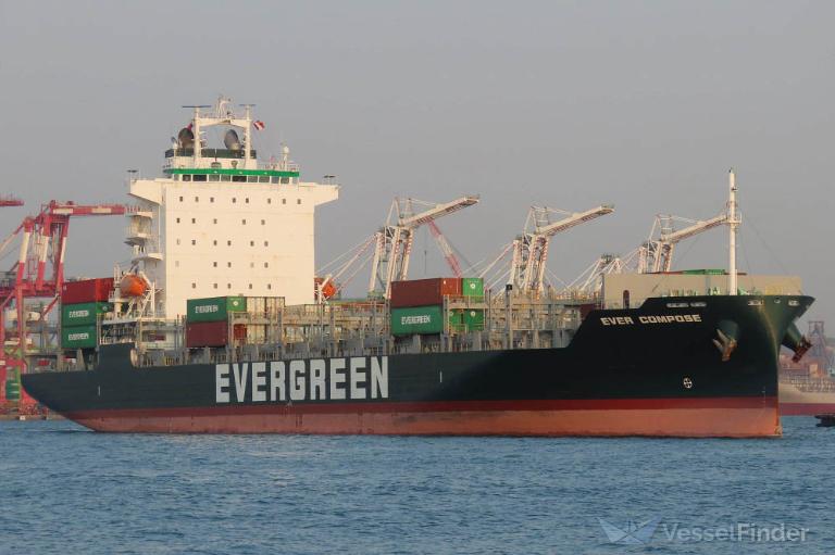 EVER COMPOSE, Container Ship - Details and current position - IMO ...