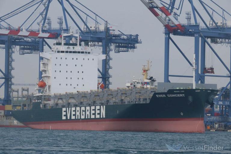 EVER CONCERT, Container Ship - Details and current position - IMO ...