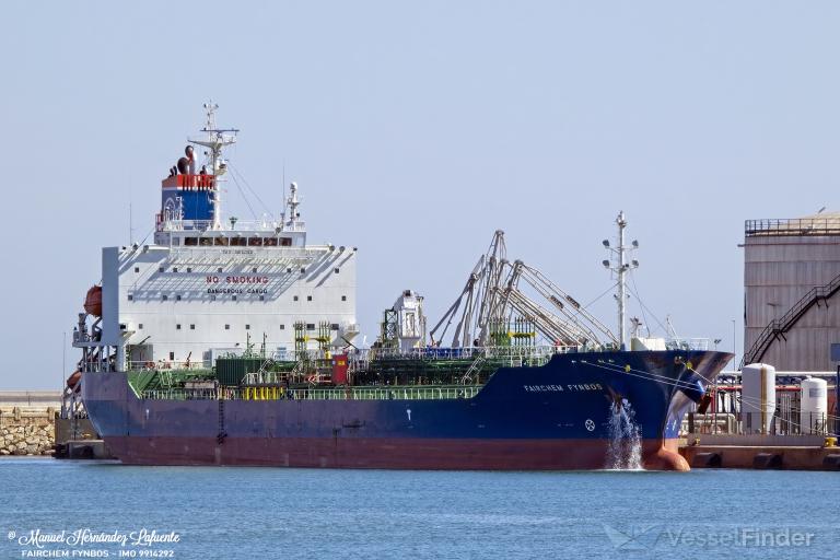 FAIRCHEM FYNBOS, Chemical/Oil Products Tanker - Details and current ...