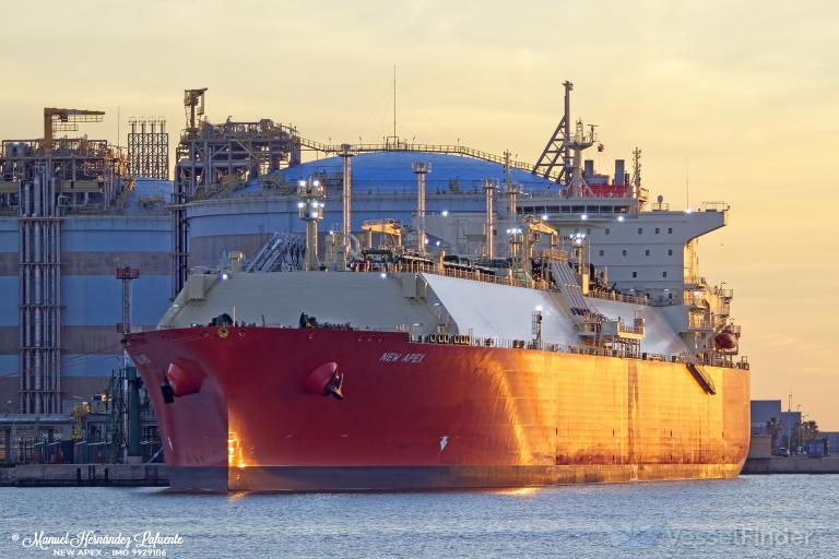 NEW APEX, LNG Tanker - Details and current position - IMO 9929106 - VesselFinder