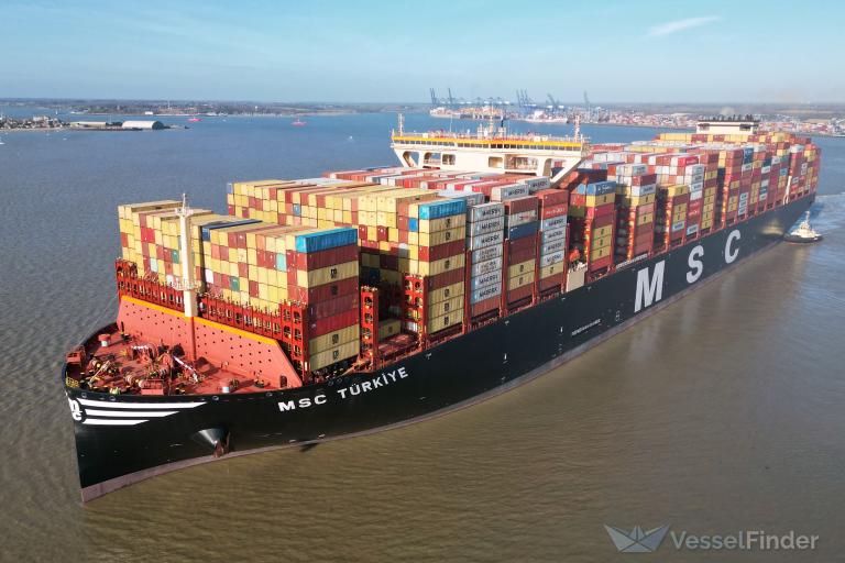MSC TURKIYE, Container Ship - Details and current position - IMO ...