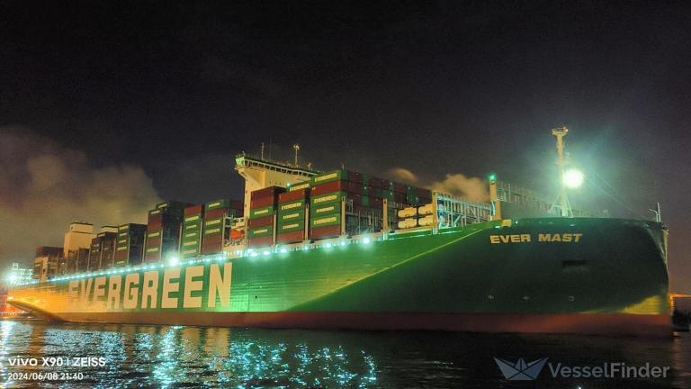 EVER MAST, Container Ship - Details and current position - IMO 9935246 ...