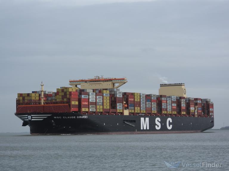 MSC CLAUDE GIRARDET, Container Ship - Details and current position ...