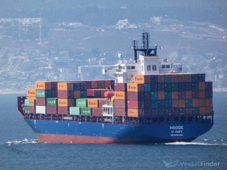 HOOGE, Container Ship - Details and current position - IMO 9944780 ...