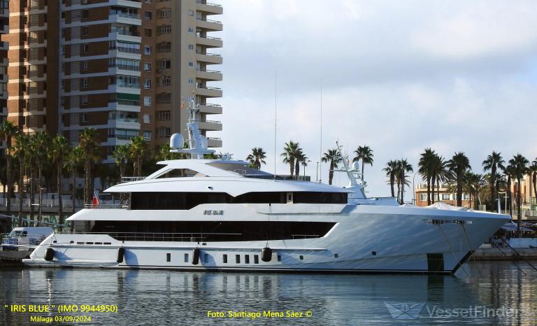 IRIS BLUE, Yacht - Details and current position - IMO 9944950 ...