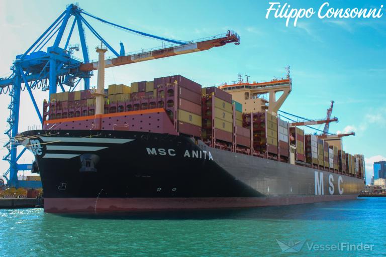 MSC ANITA, Container Ship - Details and current position - IMO 9947146 - VesselFinder