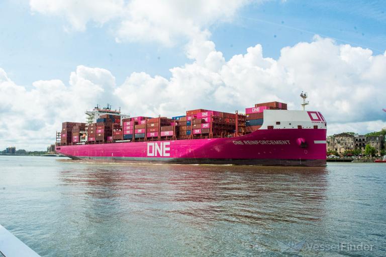 ONE REINFORCEMENT, Container Ship - Details and current position - IMO ...