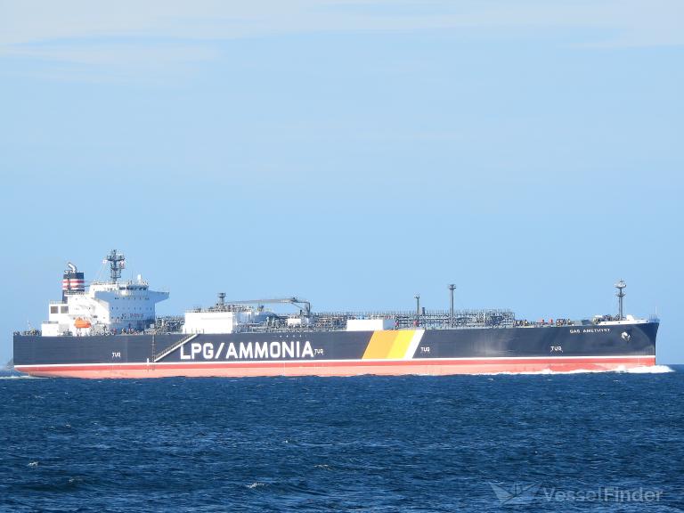 GAS AMETHYST, LPG Tanker - Details and current position - IMO 9958391 ...