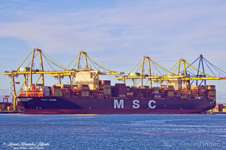 MSC ROME, Container Ship - Details and current position - IMO 9964211 ...
