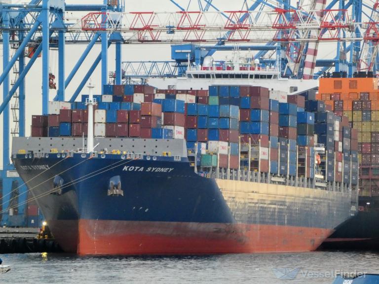 KOTA SYDNEY, Container Ship - Details and current position - IMO ...