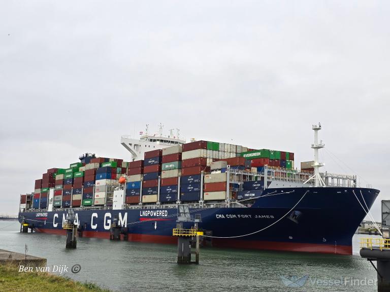 CMA CGM FORT JAMES, Container Ship - Details and current position - IMO ...