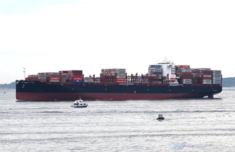 X-PRESS PYXIS, Container Ship - Details and current position - IMO ...