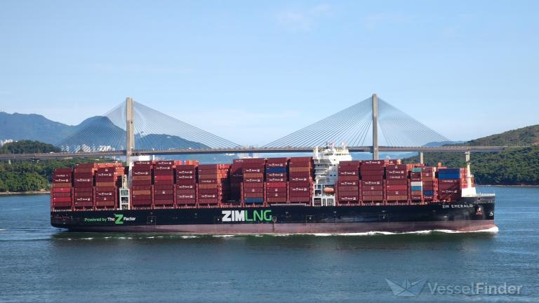 ZIM EMERALD, Container Ship - Details and current position - IMO ...