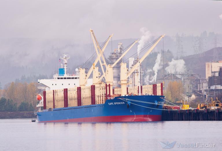 CAPE SPENCER, Bulk Carrier - Detalles del buque y posición actual - IMO ...