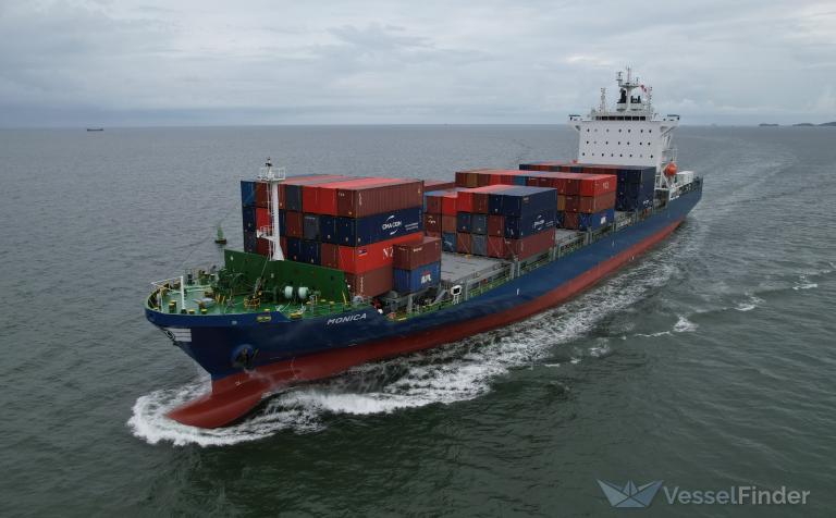 MONICA, Container Ship - Details and current position - IMO 9971006 ...