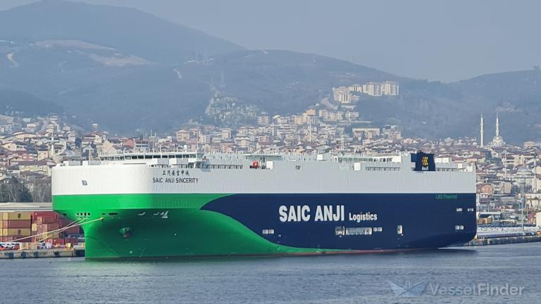 SAIC ANJI SINCERITY, Vehicles Carrier - Detalles del buque y posición ...
