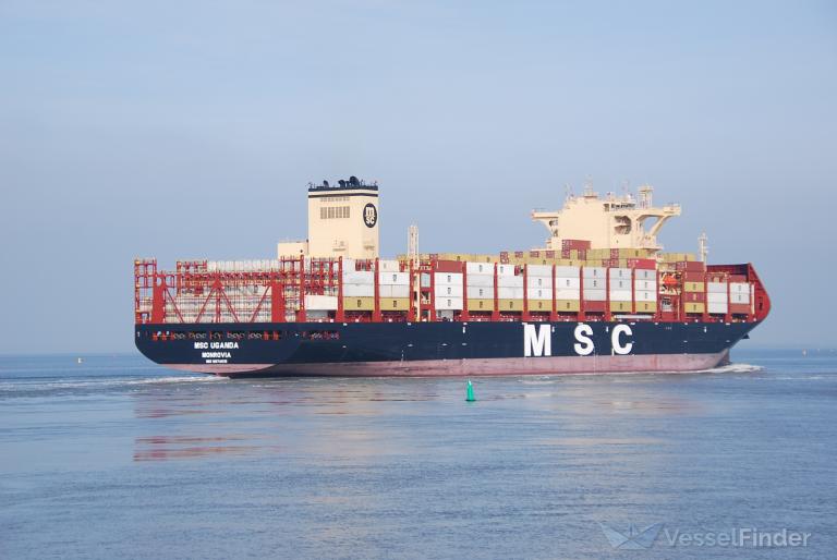 MSC UGANDA, Container Ship - Details and current position - IMO 9974515 ...