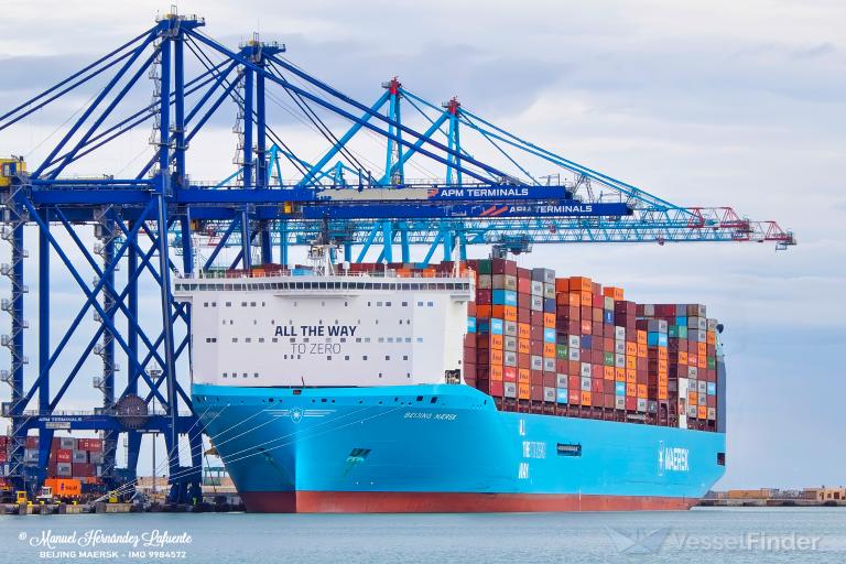 BEIJING MAERSK, Container Ship - Dettagli della nave e posizione ...