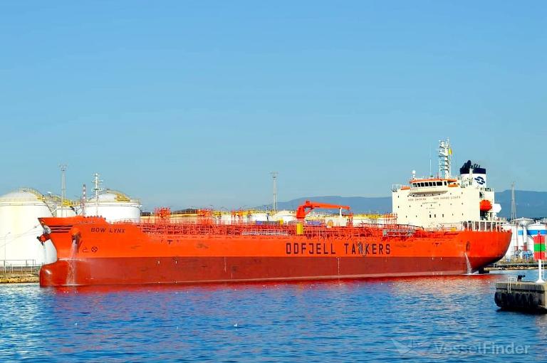 BOW LYNX, Chemical/Oil Products Tanker - Details and current position ...